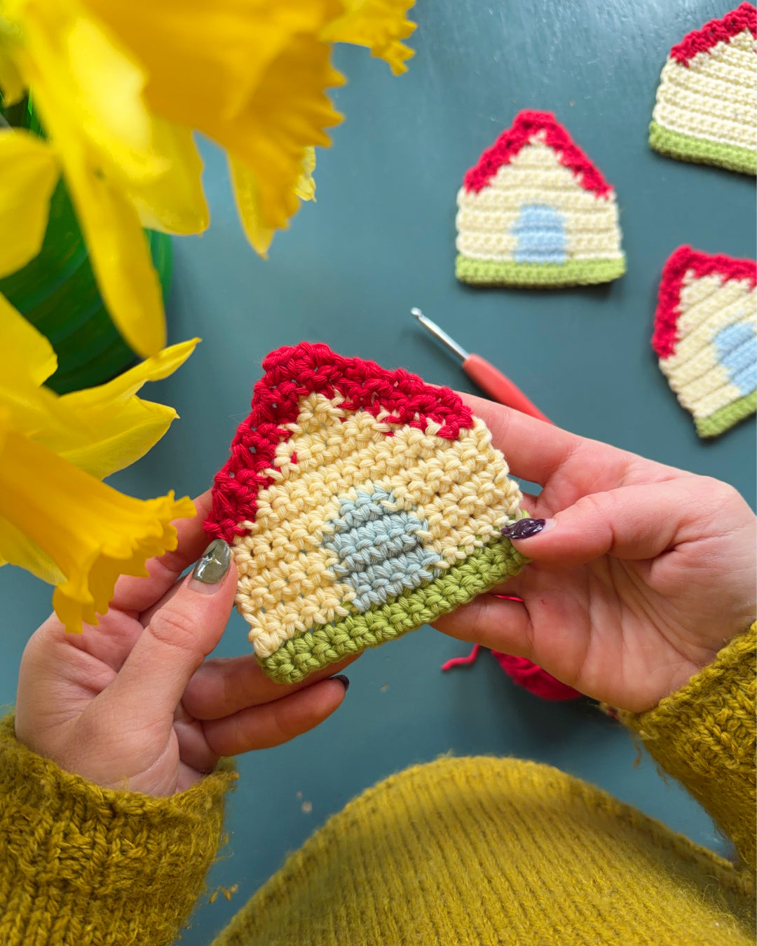 Free Crochet Coaster Pattern House Coasters by devout hand